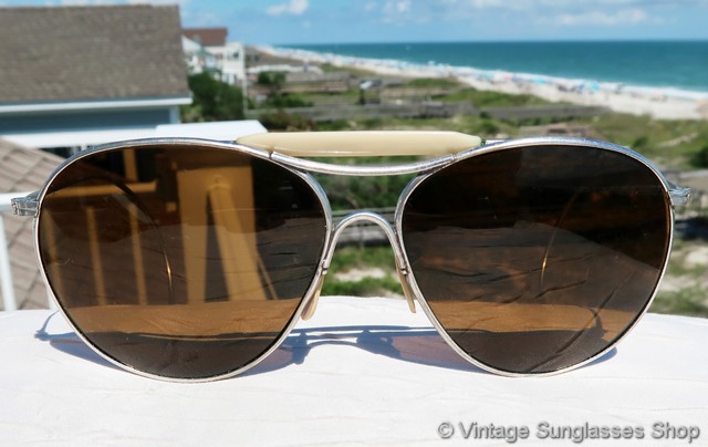 American Optical AN6531 Nickel Aviator Sunglasses