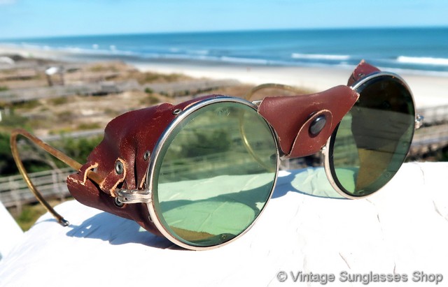 American Optical AO 72 Leather Steampunk Goggles