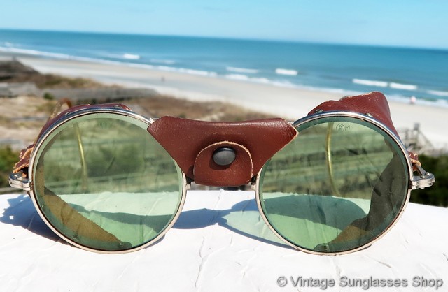 American Optical AO 72 Leather Steampunk Goggles