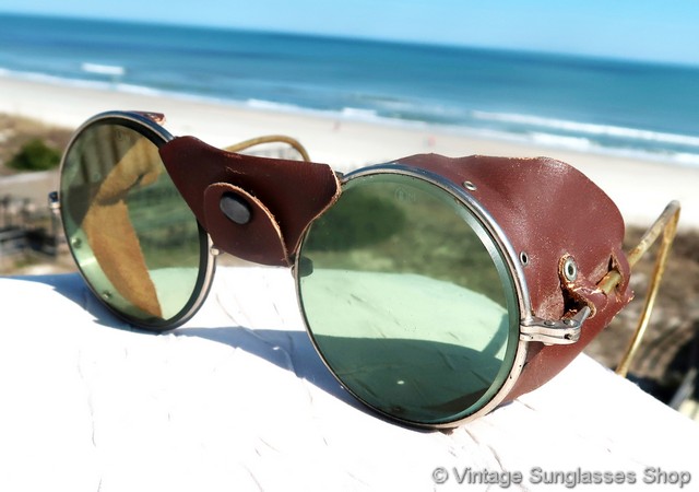 American Optical AO 72 Leather Steampunk Goggles