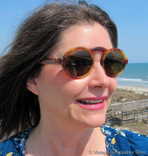 Giorgio Armani 803 064 Round Tortoise Shell Sunglasses