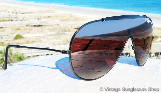 Bausch & Lomb Ray-Ban Wings Black General Rose Mirror Sunglasses
