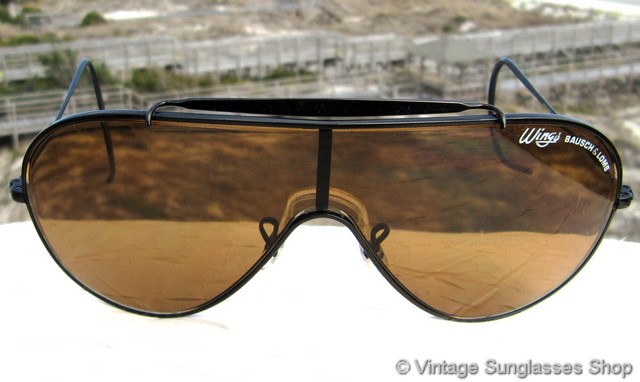 Ray-Ban Wings Black Chrome B-15 Outdoorsman Sunglasses