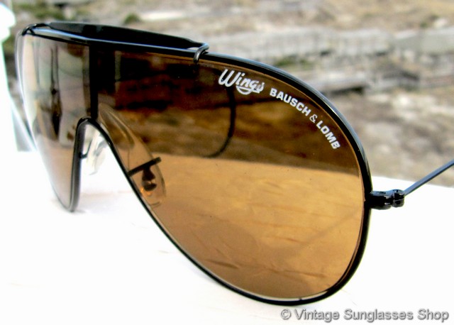 Ray-Ban Wings Black Chrome B-15 Outdoorsman Sunglasses