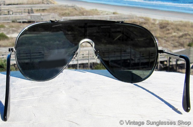 Ray-Ban Wings Black Chrome G-15 Sunglasses