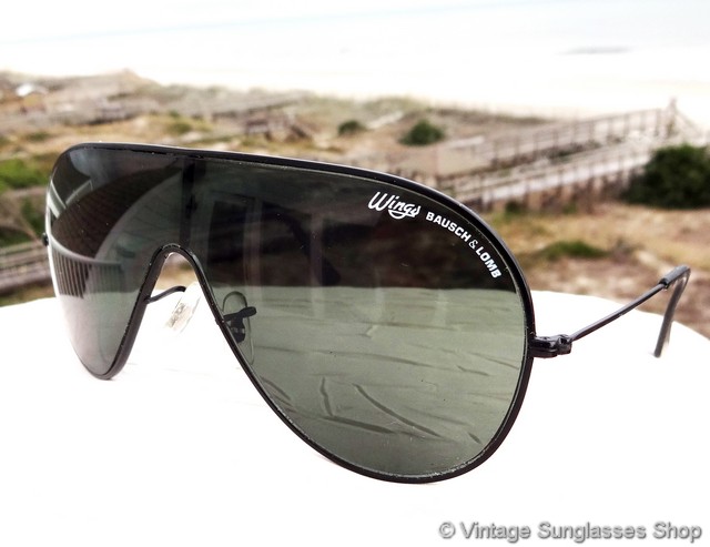 Ray-Ban Wings Black Chrome G-15 Sunglasses