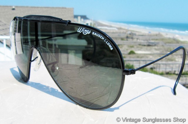 Ray-Ban Wings Black Chrome G-15 Sunglasses