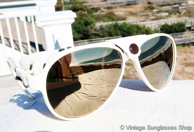 Bolle Edge II White Mirrored Glacier Glasses