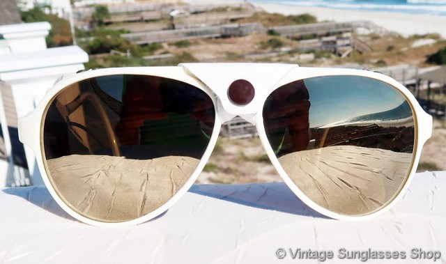 Bolle Edge II White Mirrored Glacier Glasses