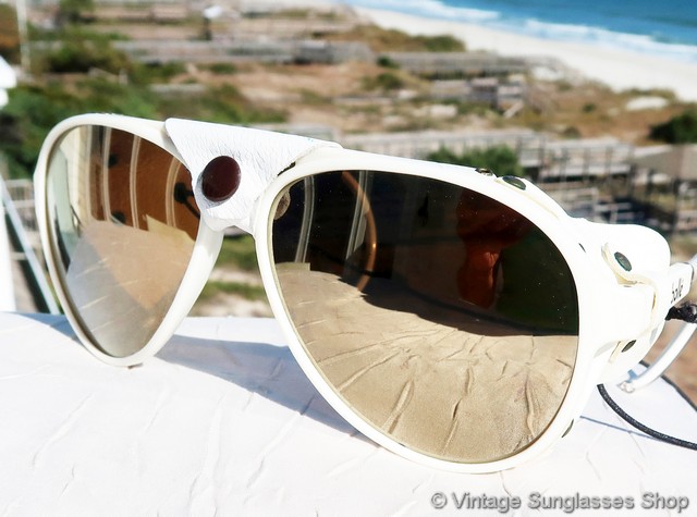 Bolle Edge II White Mirrored Glacier Glasses