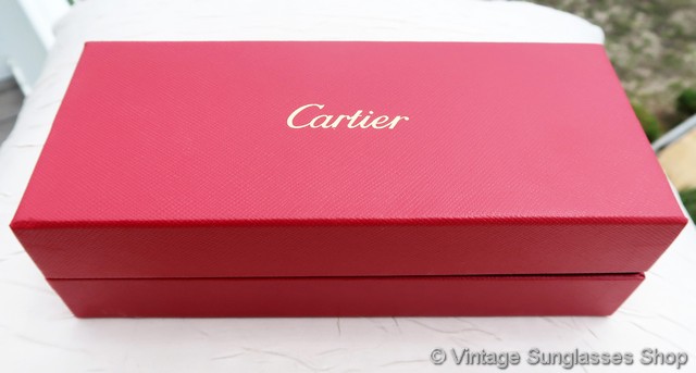 Cartier Giverny Sicier 135b Natural Horn White and Black Sunglasses