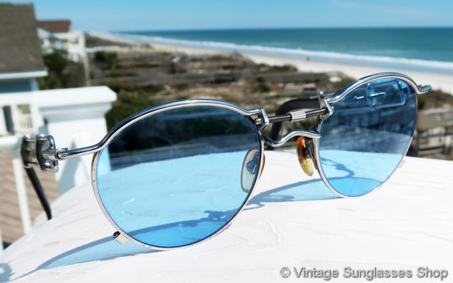 Jean Paul Gaultier 56-0174 Blue Lens Sunglasses