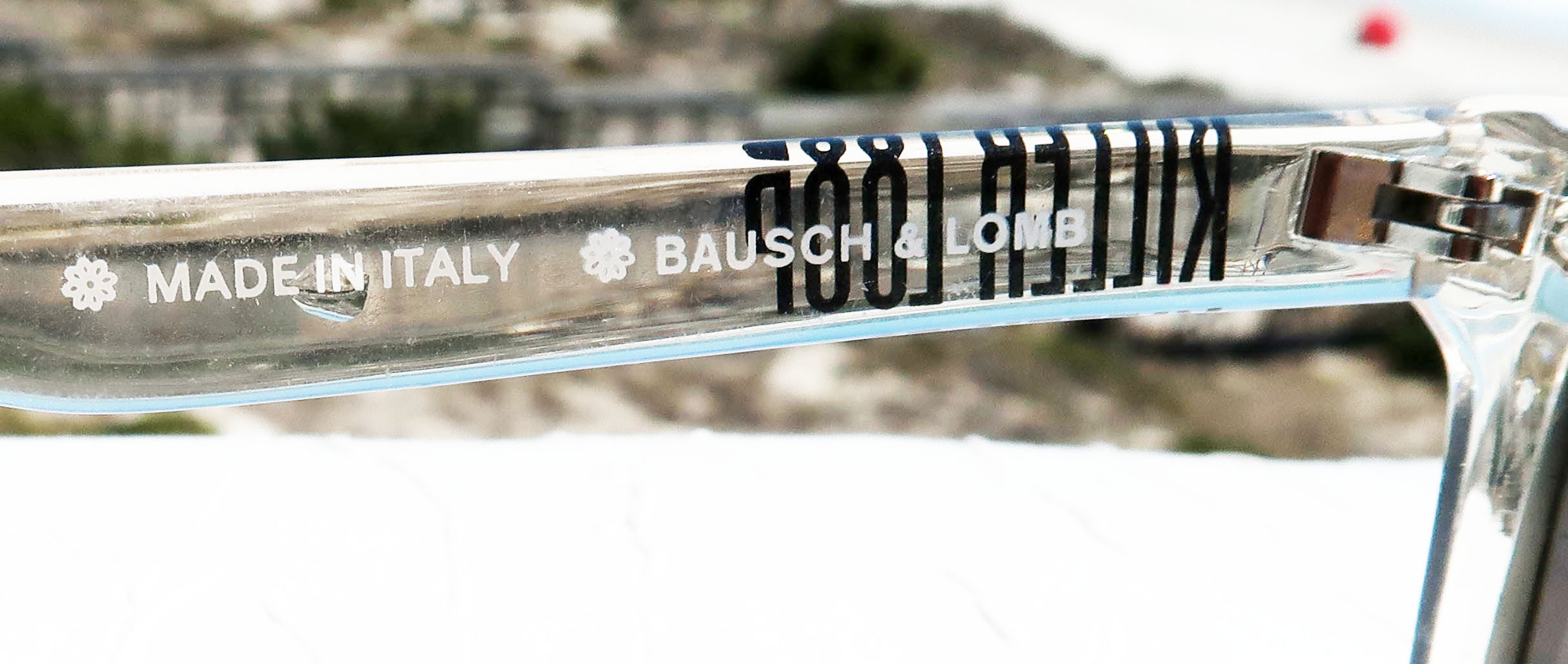 Killer Loop W1421 Clear Crystal Blue Mirror Sunglasses