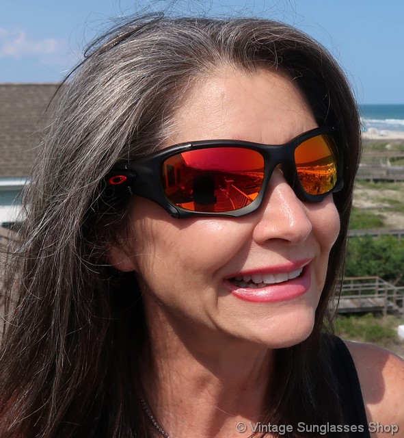 Oakley 009137-04 Pit Boss II Scuderia Ferrari Fire Iridium Sunglasses