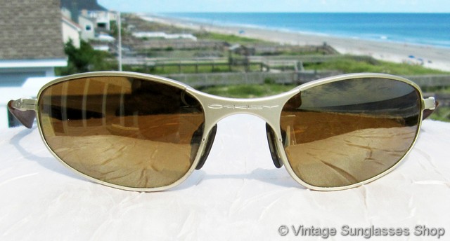 Oakley A Wire 2nd Generation Gold Iridium Sunglasses