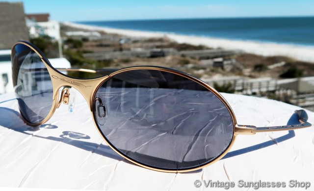 Oakley E Wire Gold Black Iridium Sunglasses