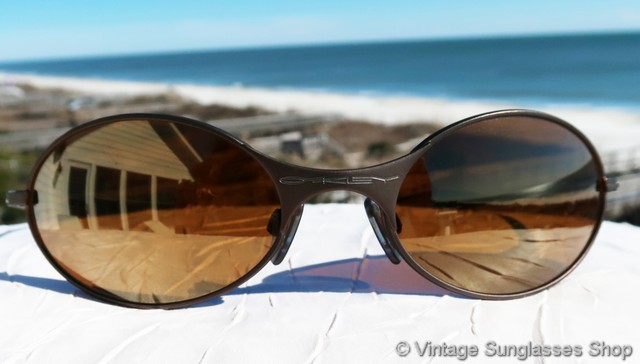 Oakley E Wire Copper Gold Iridium Sunglasses