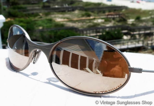 Oakley T-Wire Titanium Chrome Iridium Sunglasses