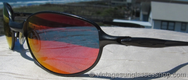 Oakley E Wire Red Iridium Sunglasses