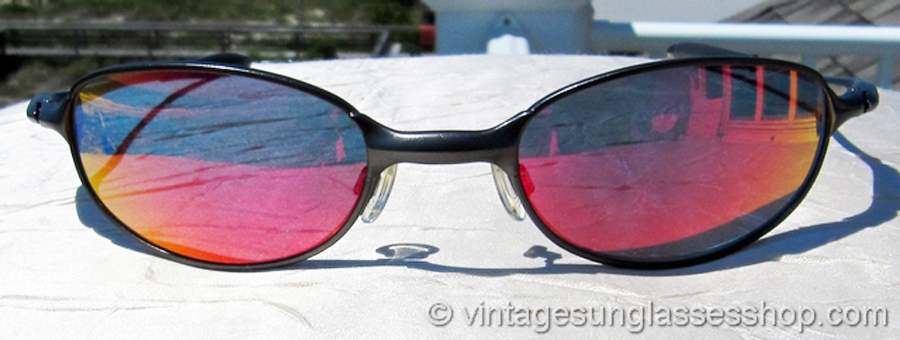 Oakley E Wire Red Iridium Sunglasses