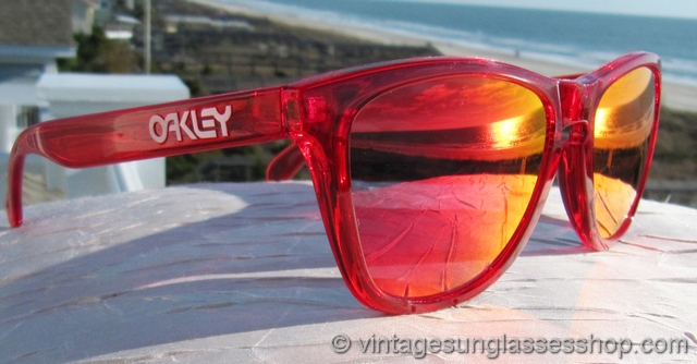 Oakley Frogskins Acid Red Ruby Iridium Sunglasses