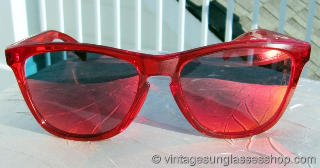 Oakley Frogskins Acid Red Ruby Iridium Sunglasses