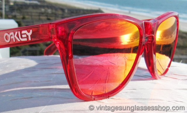 Oakley Frogskins Acid Red Ruby Iridium Sunglasses