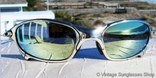 Oakley Juliet Polished Emerald Iridium Sunglasses