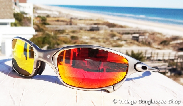 Oakley Juliet X Metal Plasma Ruby Iridium Sunglasses