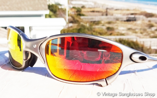 Oakley Juliet X Metal Plasma Ruby Iridium Sunglasses