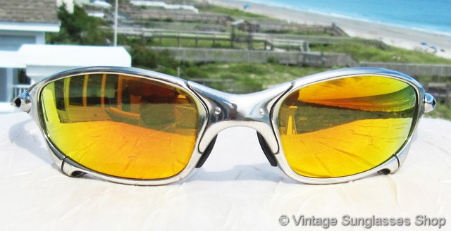Oakley Juliet Polished Fire Iridium Polarized Sunglasses
