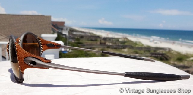 Oakley Mars Leather Michael Jordan Gold Iridium Sunglasses