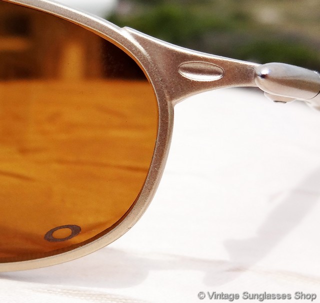 Oakley OO A Wire Platinum Gold Iridium Sunglasses