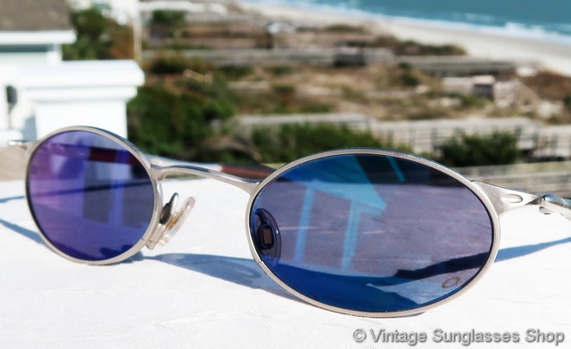 Oakley OO Jordan E Wire Silver Blue Iridium Sunglasses