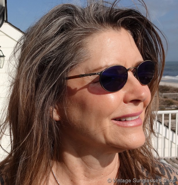 Oakley OO Jordan E Wire Black Powder Blue Iridium Sunglasses