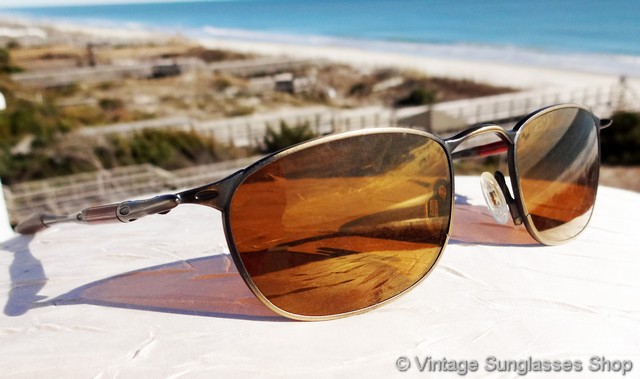 Oakley OO Jordan Square Wire Gold Iridium Sunglasses