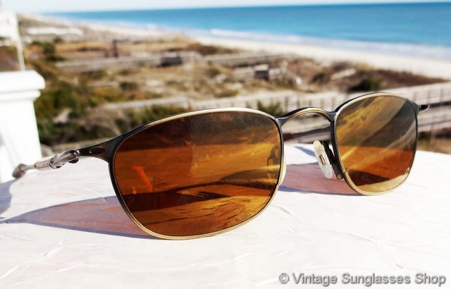 Oakley OO Jordan Square Wire Gold Iridium Sunglasses