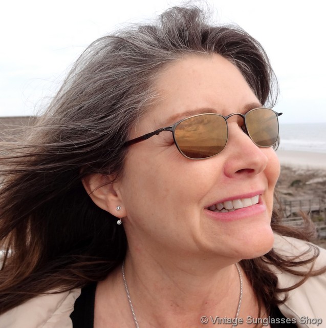 Oakley OO Jordan Square Wire Gold Iridium Sunglasses