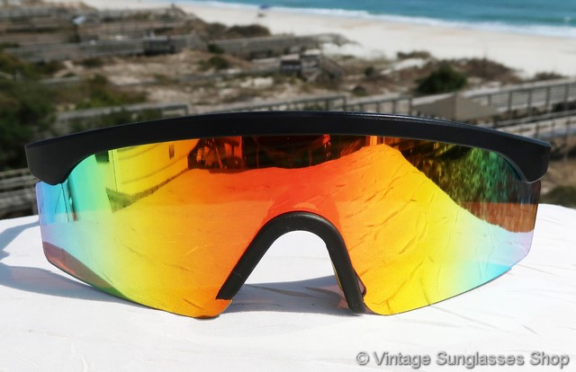 Oakley Razor Blades Fire Iridium Sunglasses