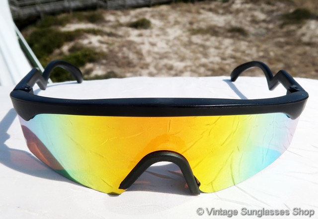 Oakley Razor Blades Fire Iridium Sunglasses
