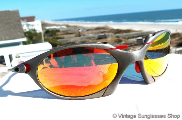 Oakley Romeo 1.0 X Metal Fire Iridium Sunglasses