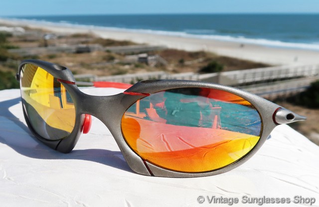 Oakley Romeo 1.0 X Metal Fire Iridium Sunglasses