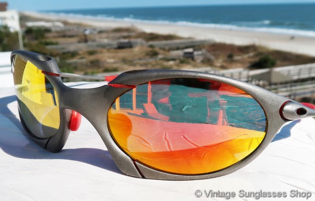 Oakley Romeo 1.0 X Metal Fire Iridium Sunglasses