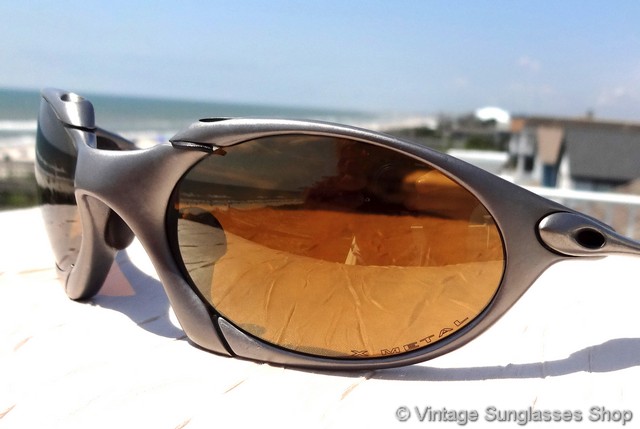 Oakley Romeo 1.0 Titanium Gold Iridium Sunglasses