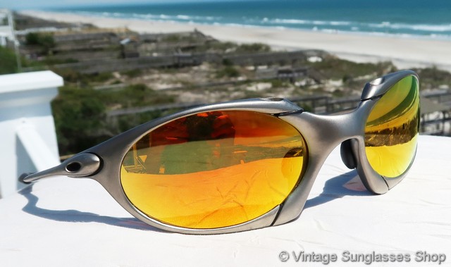 Oakley Romeo X Metal Fire Iridium Sunglasses