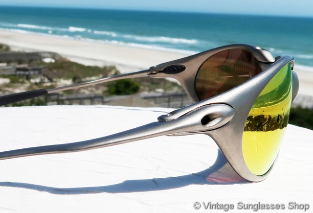 Oakley Romeo X Metal Fire Iridium Sunglasses