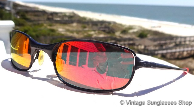 Oakley Square Wire Ducati Ruby Iridium Sunglasses