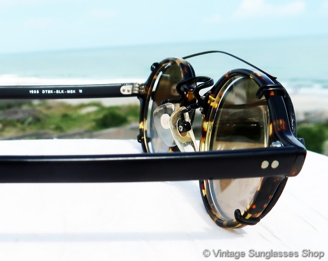 Oliver Peoples 1955 DTBK Yellow Tortoise Clip On Sunglasses
