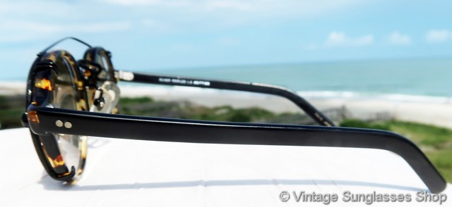 Oliver Peoples 1955 DTBK Yellow Tortoise Clip On Sunglasses