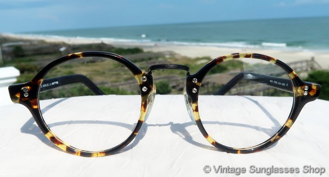 Oliver Peoples 1955 DTBK Yellow Tortoise Clip On Sunglasses